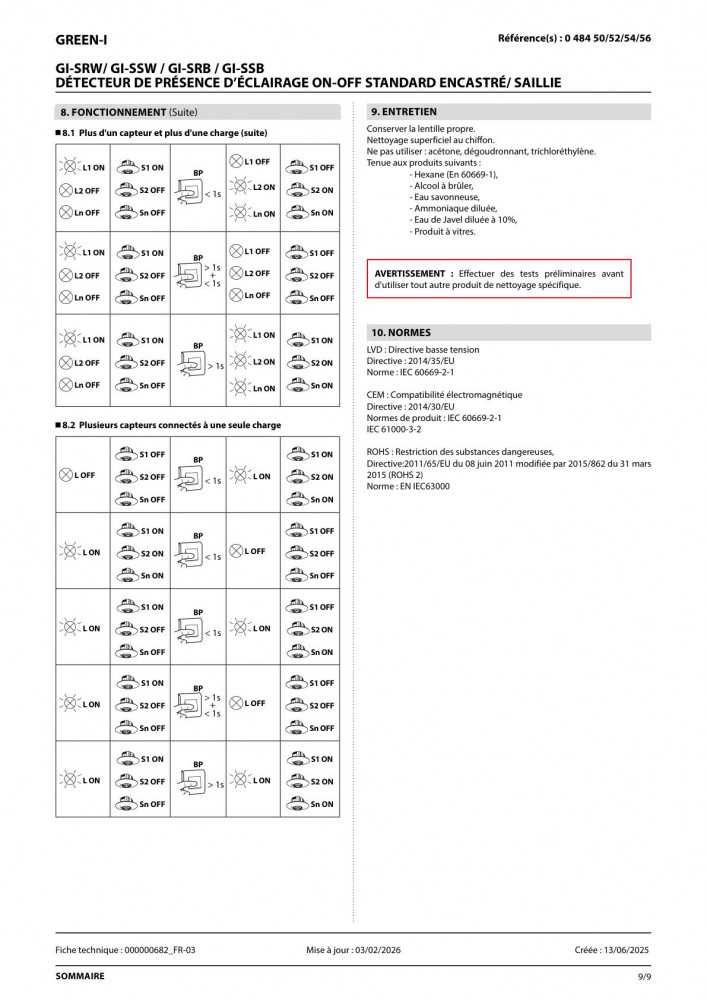 Legrand GREEN-I technical document page 9