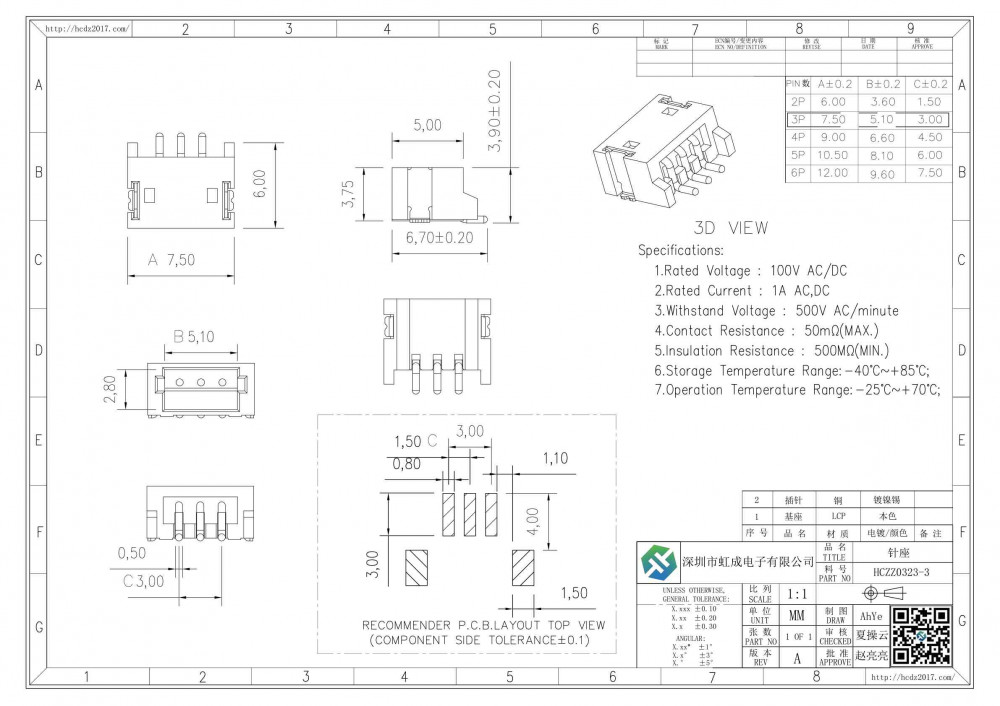 HCZZ0323-3 technical drawing