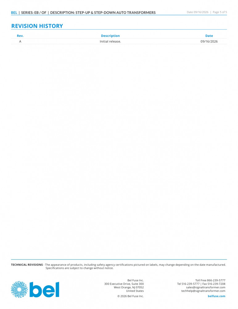 120-OF series technical document, page 5