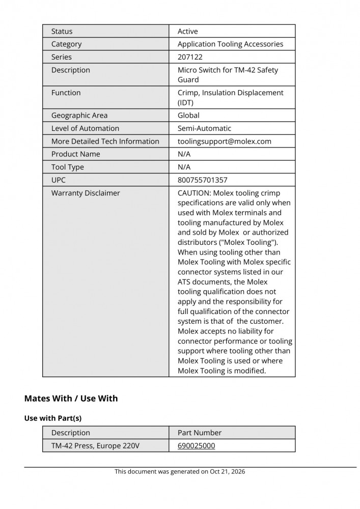 Product document image 2 for Molex 690186052