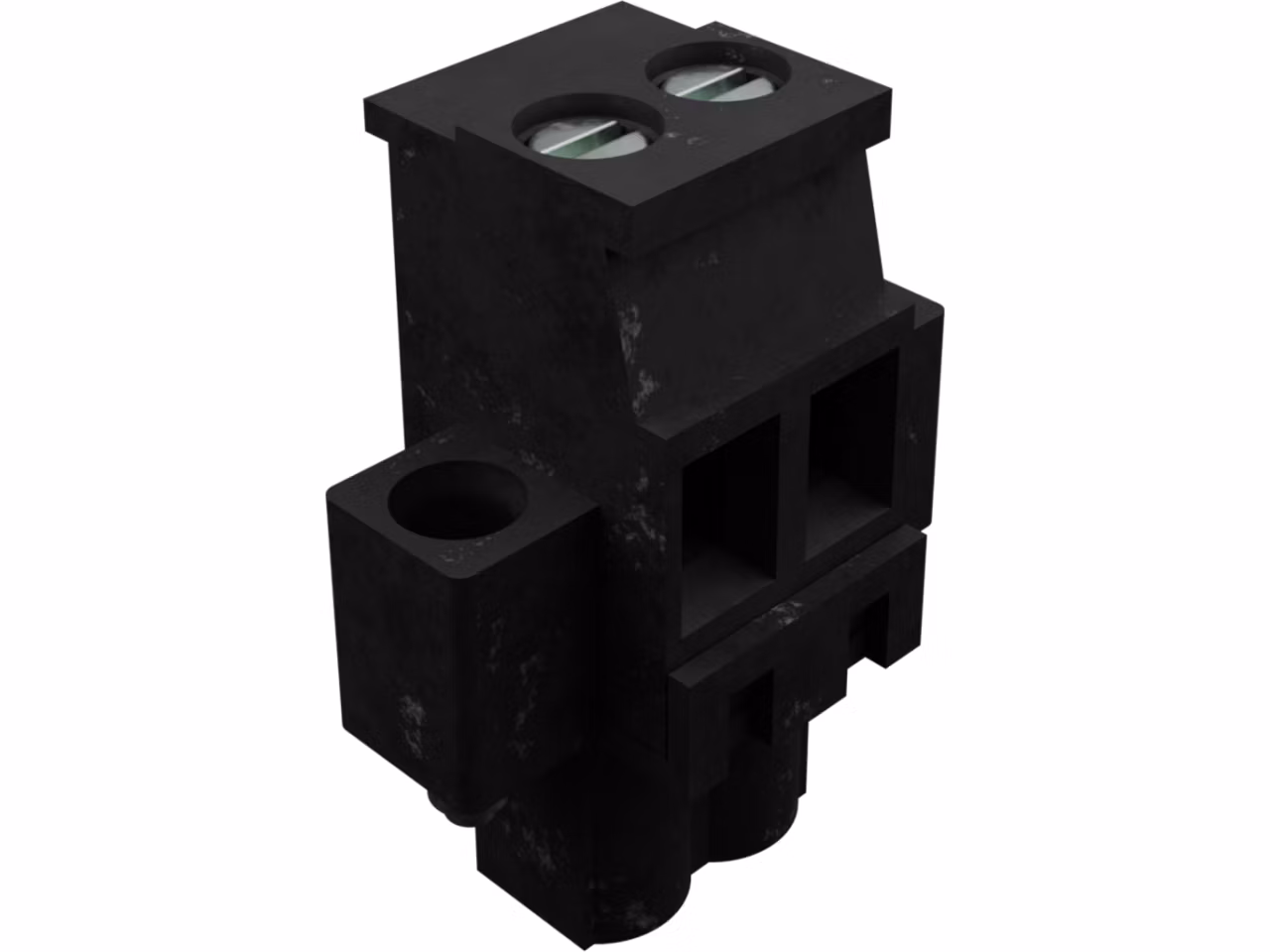 5.00mm Pitch Eurostyle Vertical Plug, with Retention Screws, Rear Wire Entry, Gold (Au) Plated, Black, 2 Circuits for sale