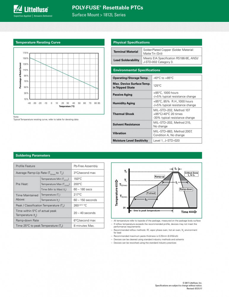 Littelfuse 1812L Series datasheet page 3
