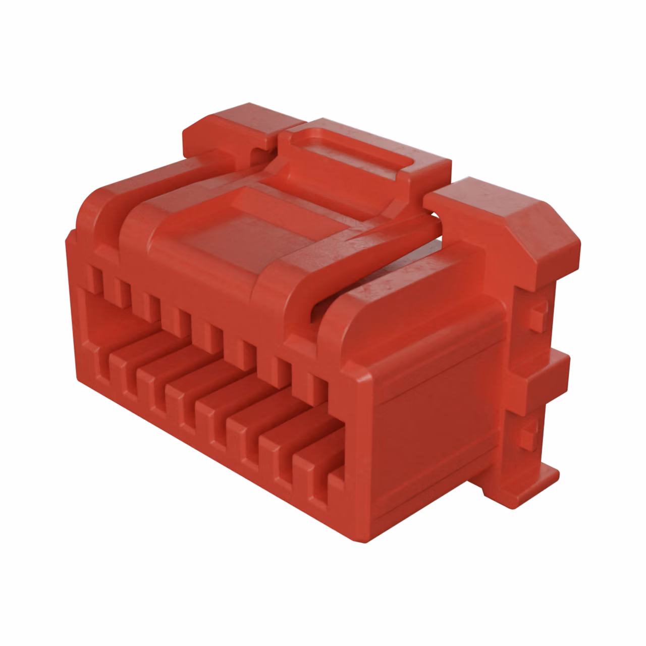 Micro-Lock Plus TPA Type Receptacle Housing, 1.25mm Pitch, Dual Row, Positive Lock, 16 Circuits, Red for sale