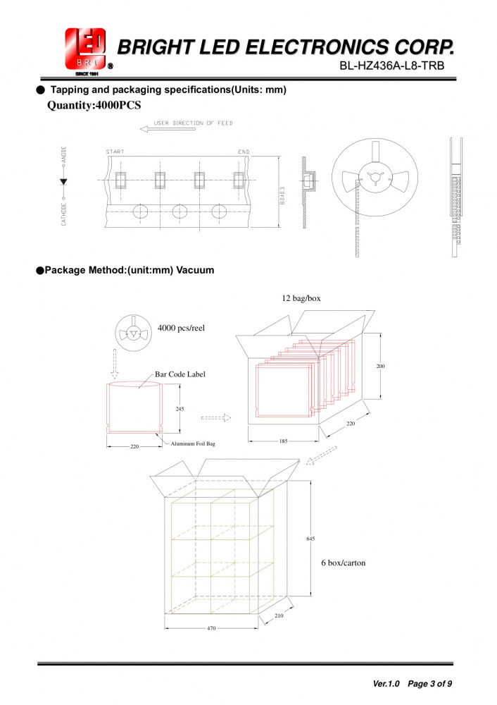 BL-HZ436A-L8-TRB datasheet page 3