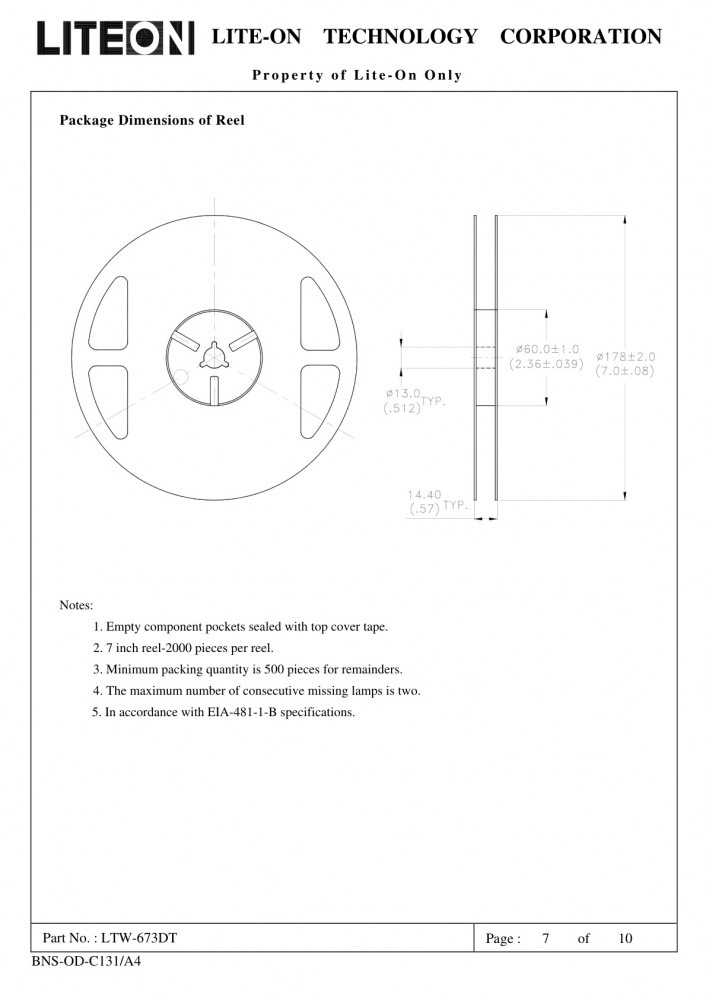 LTW-673DT datasheet page 7