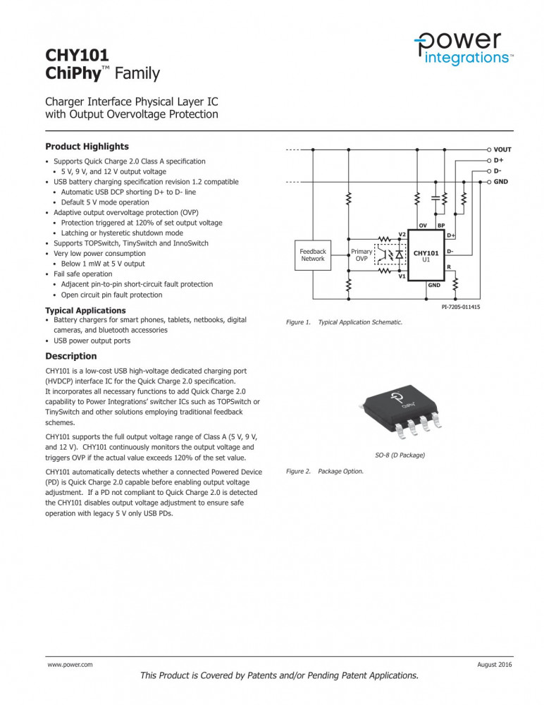 CHY101D-TL datasheet page 1