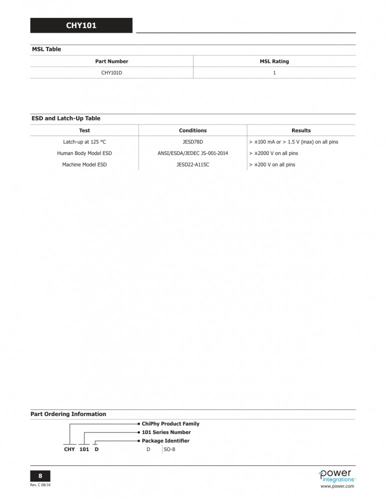 CHY101D-TL datasheet page 8
