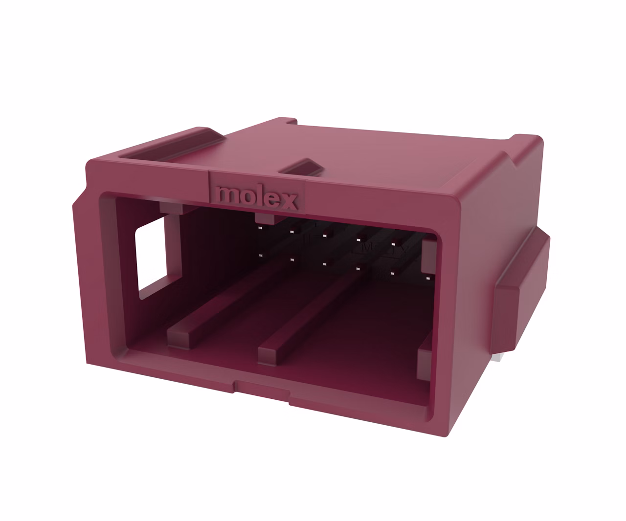 ConnTAK50 Header, Dual Row, Right-Angle, Surface Mount, 22 Circuits, Key D, Violet