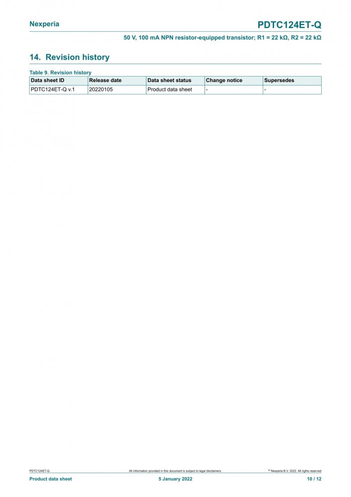 PDTC124ET-QR datasheet page 10