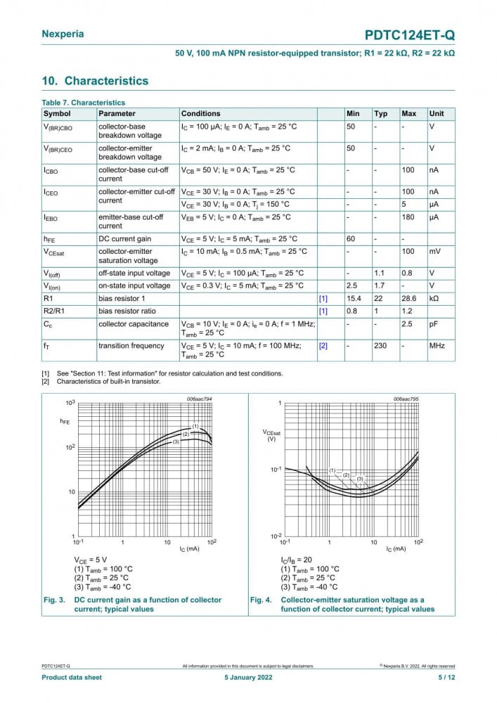 PDTC124ET-QR datasheet page 5