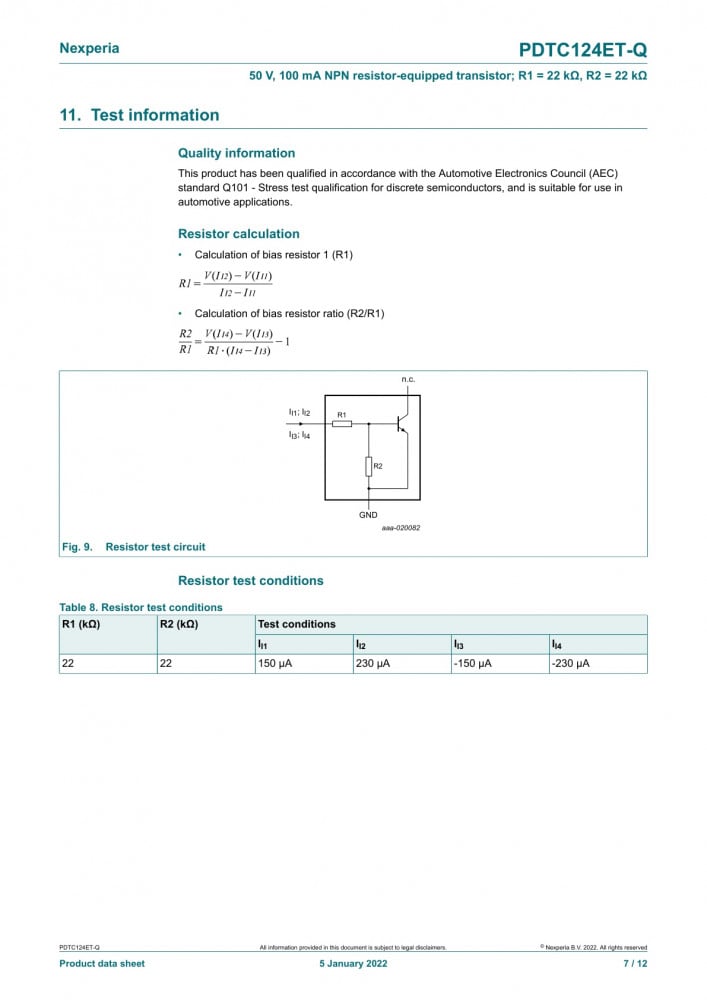 PDTC124ET-QR datasheet page 7