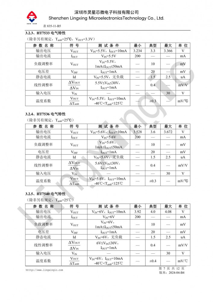 HT7533-1(LX) datasheet page 7