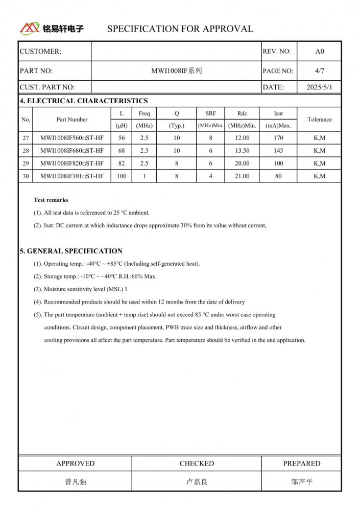 MWI1008IF approval document page 5