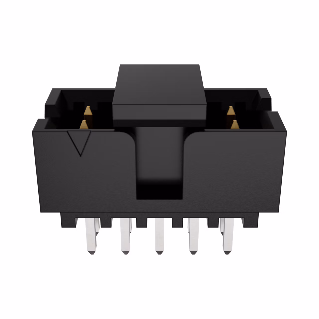 2.00mm Pitch, Milli-Grid PCB Header, Dual Row, Vertical, Through Hole, Shrouded, 10 Circuits, 0.76µm Gold (Au) Plating, 2.50mm Tail Length, Dual Side Slots, Center Polarization, with Cap, Tape and Reel for sale