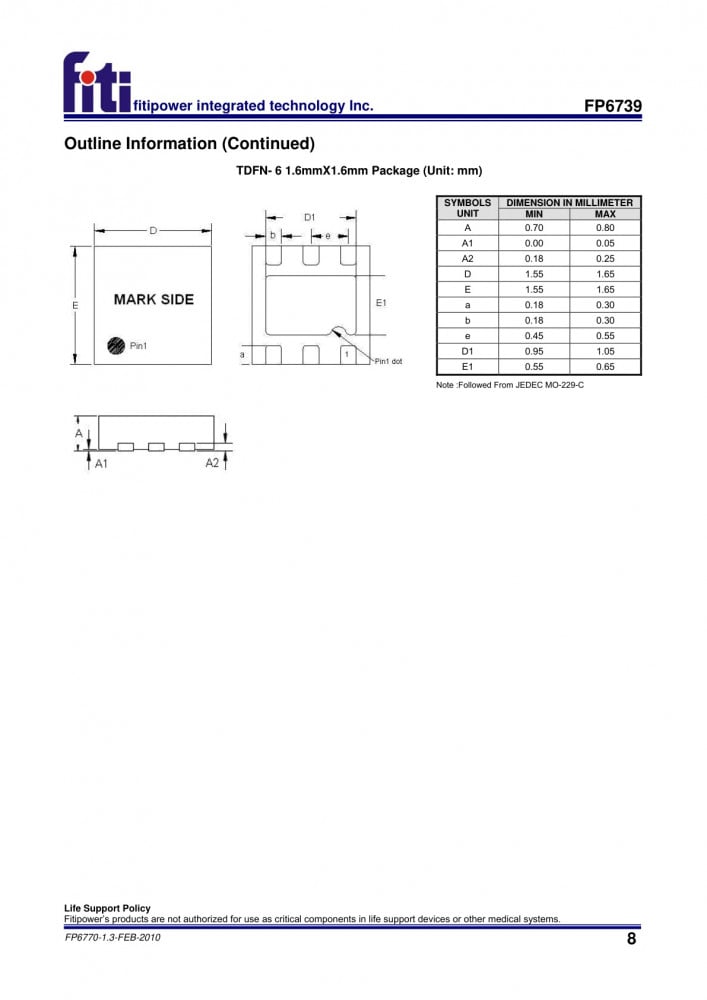 FP6770 datasheet page 8