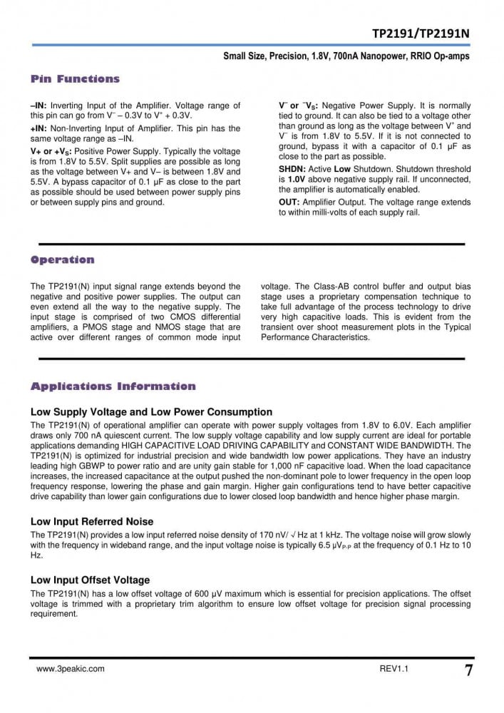 TP2191 datasheet page 7