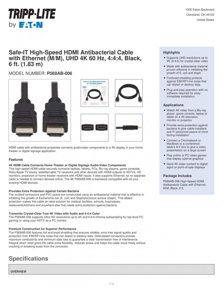 P569AB-006 technical document page 1