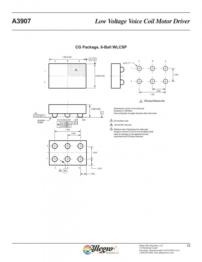 A3907ECGTR datasheet page 10