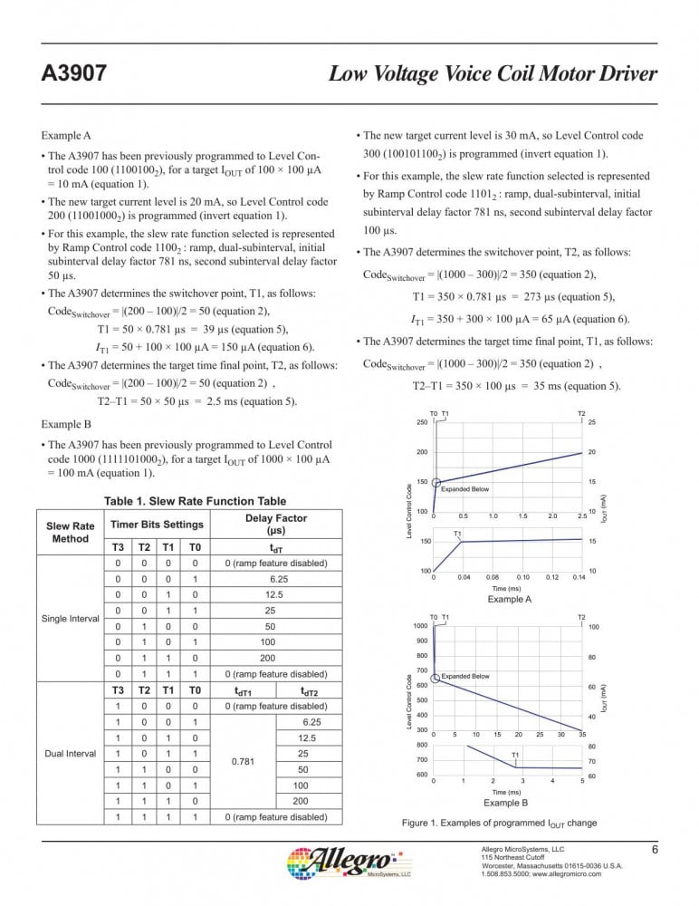 A3907ECGTR datasheet page 6