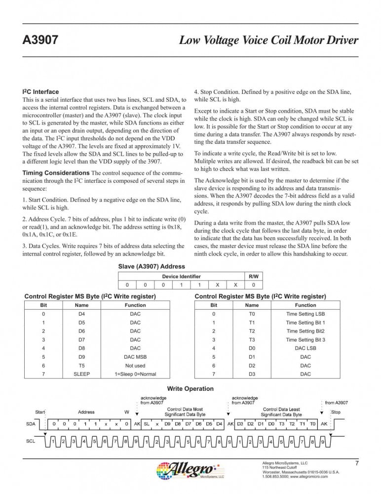A3907ECGTR datasheet page 7