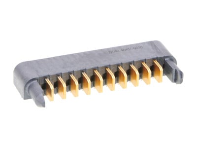 2.00mm, 5.50mm Pitch EXTreme Ten60Power Right-Angle Plug Assembly with Top Guide Pins, 2 DC Power Circuits, 25 Signal Circuits, 2 DC Power Circuits