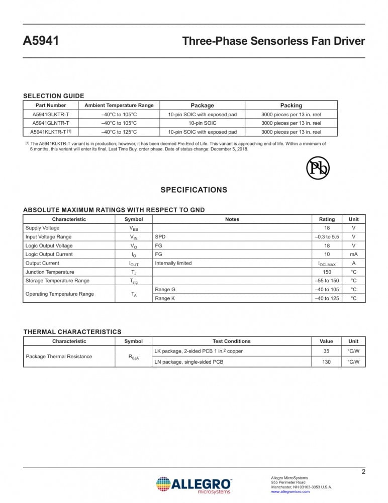 A5941GLKTR-T datasheet page 2
