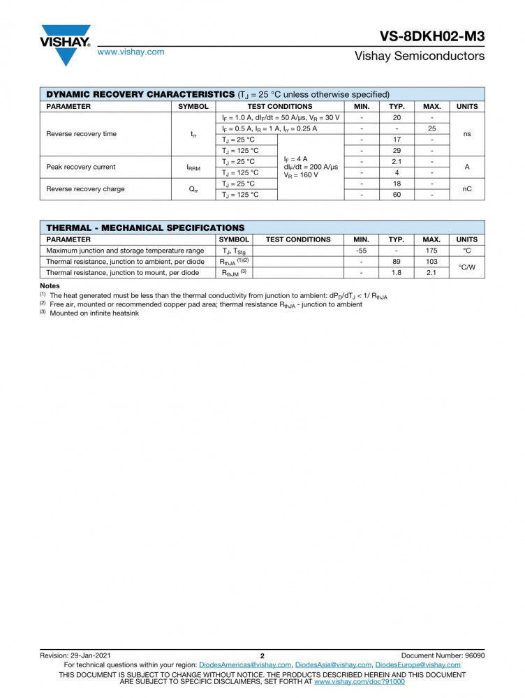 VS-8DKH02-M3/I datasheet page 2