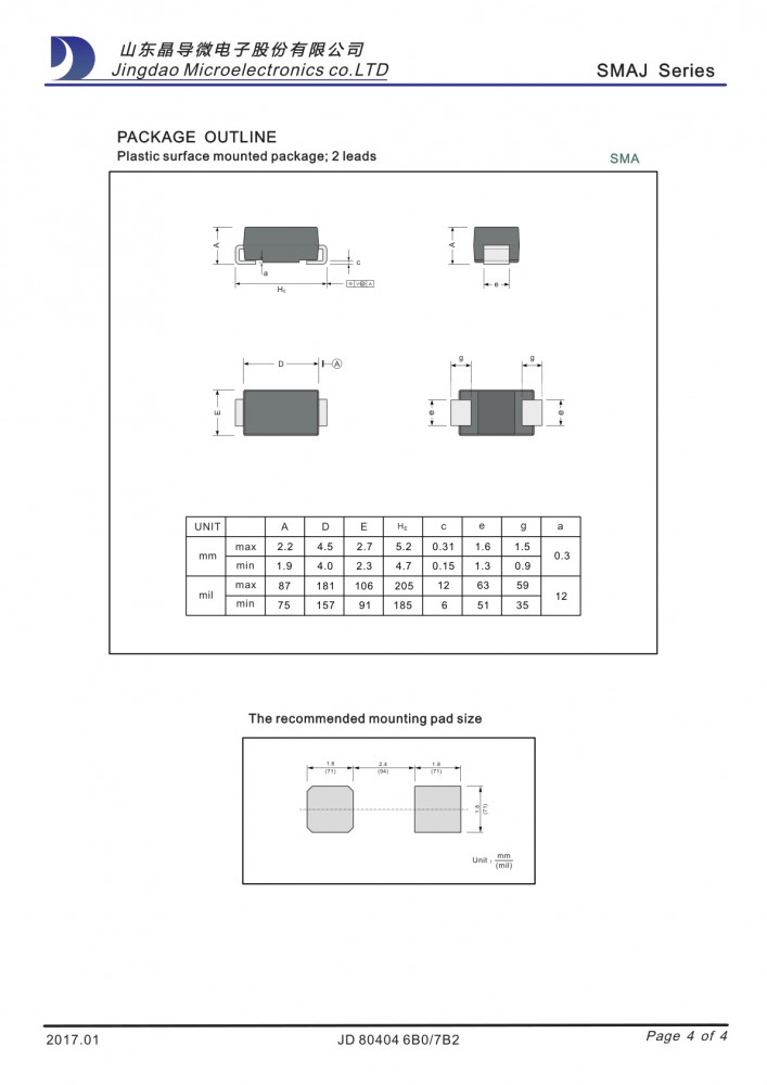 SMAJ16A datasheet page 4