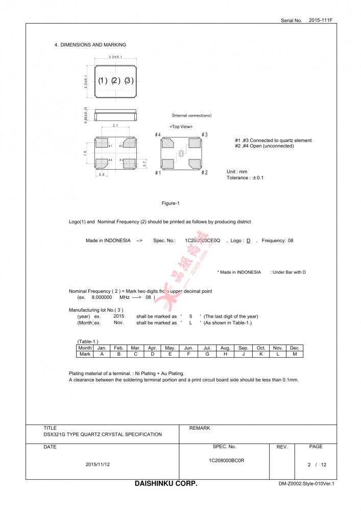 KDS specification page 3