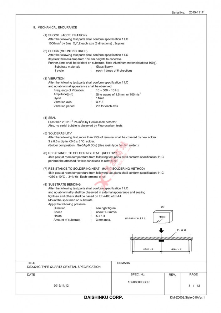 KDS specification page 9