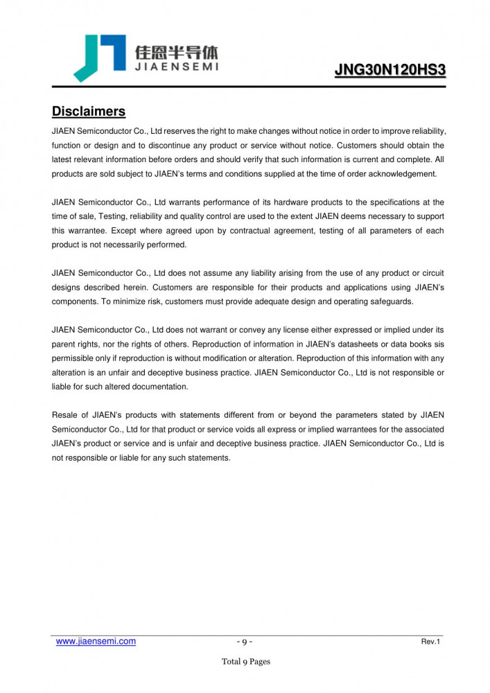 JNG30N120HS3 datasheet page 9