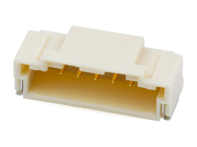 DuraClik Wire-to-Board Header, Single Row, Right-Angle, 7 Circuits, Gold  (Au) Plating, Natural for sale