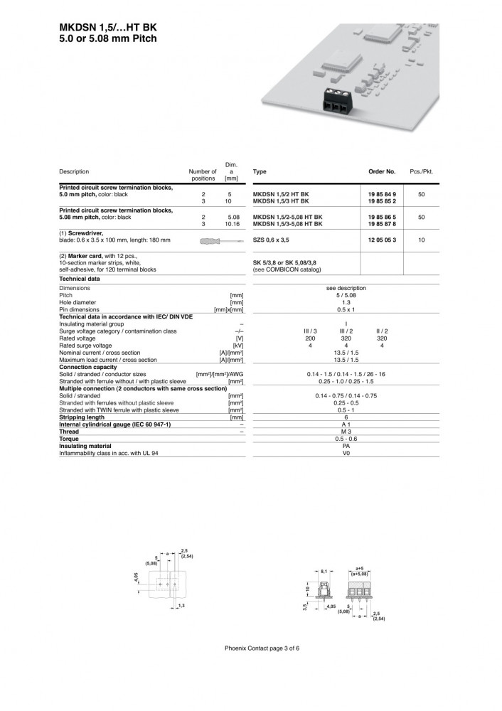 Phoenix Contact 1985836 technical document page 3