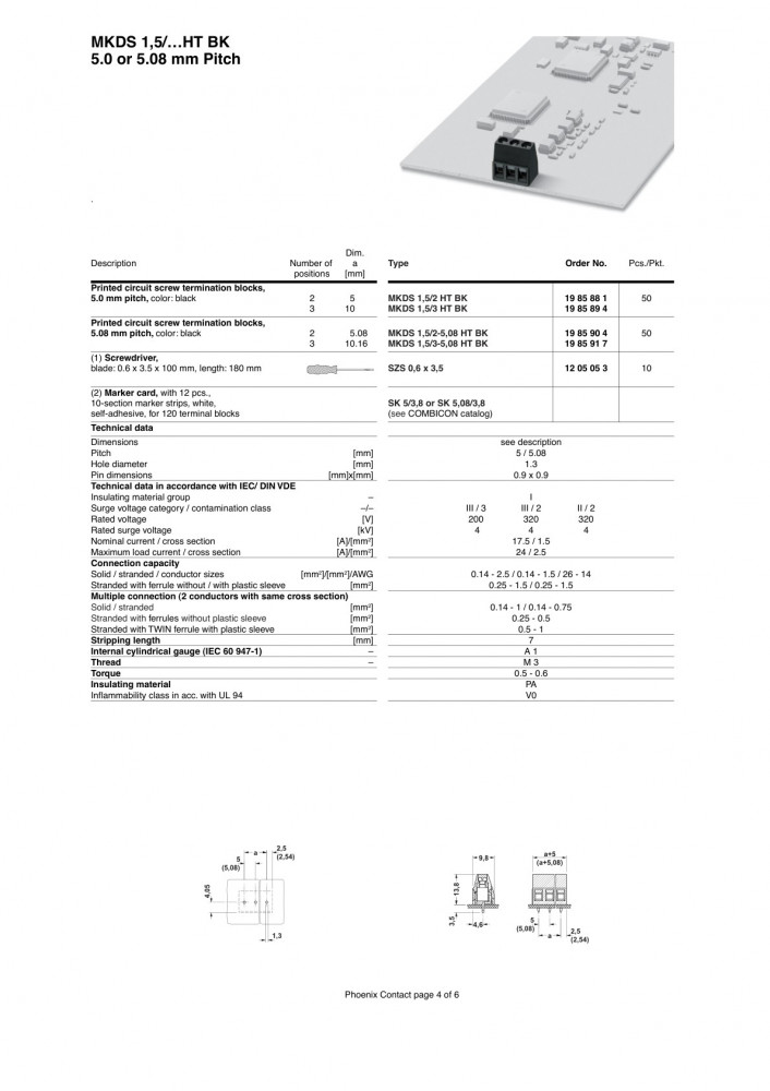 Phoenix Contact 1985836 technical document page 4