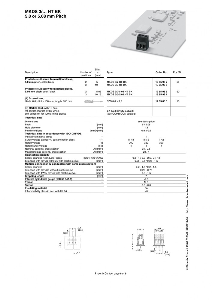 Phoenix Contact 1985836 technical document page 6