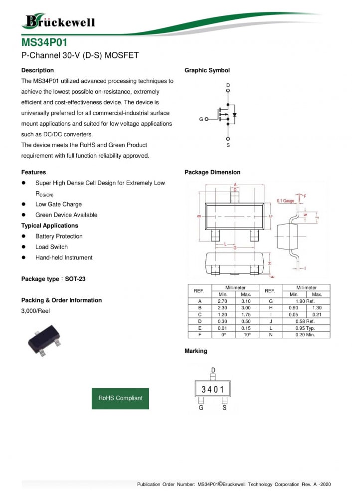 MS34P01 datasheet page 1