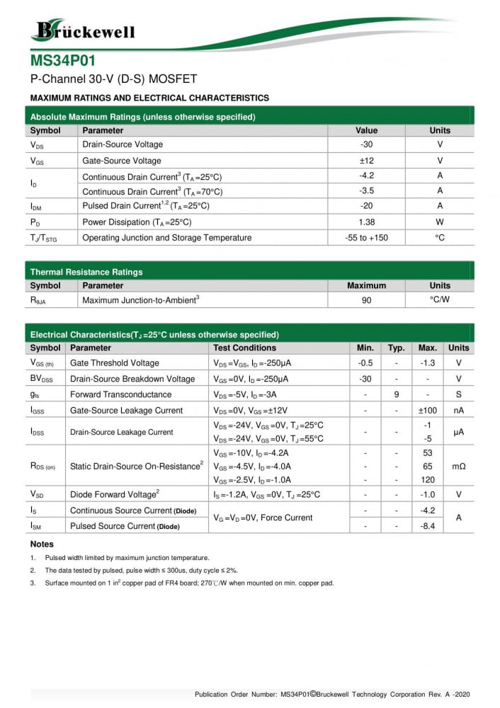 MS34P01 datasheet page 2