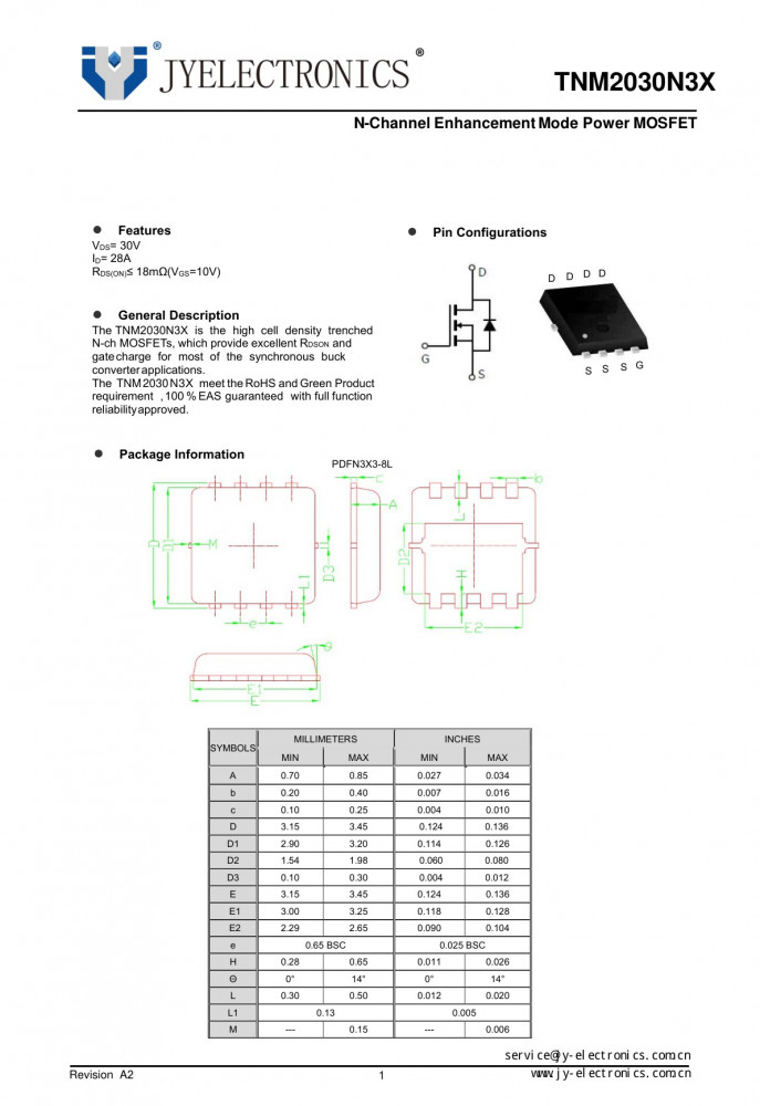 TNM2030N3X datasheet page 1