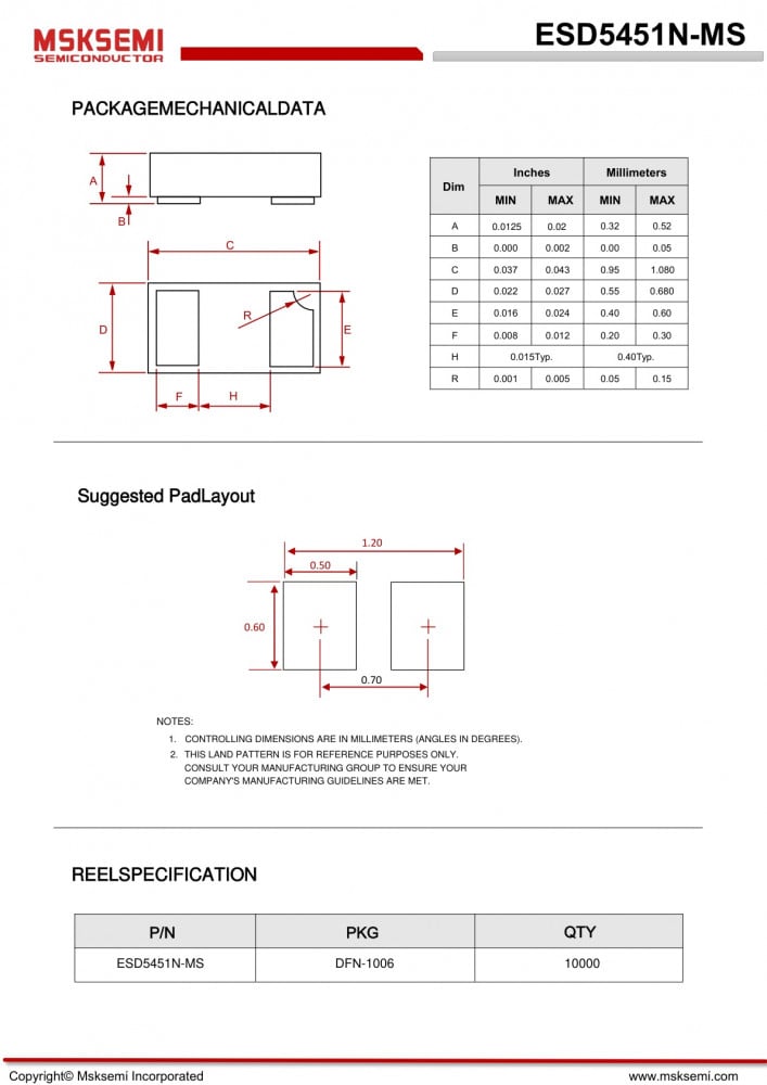 ESD5451N-MS datasheet page 5