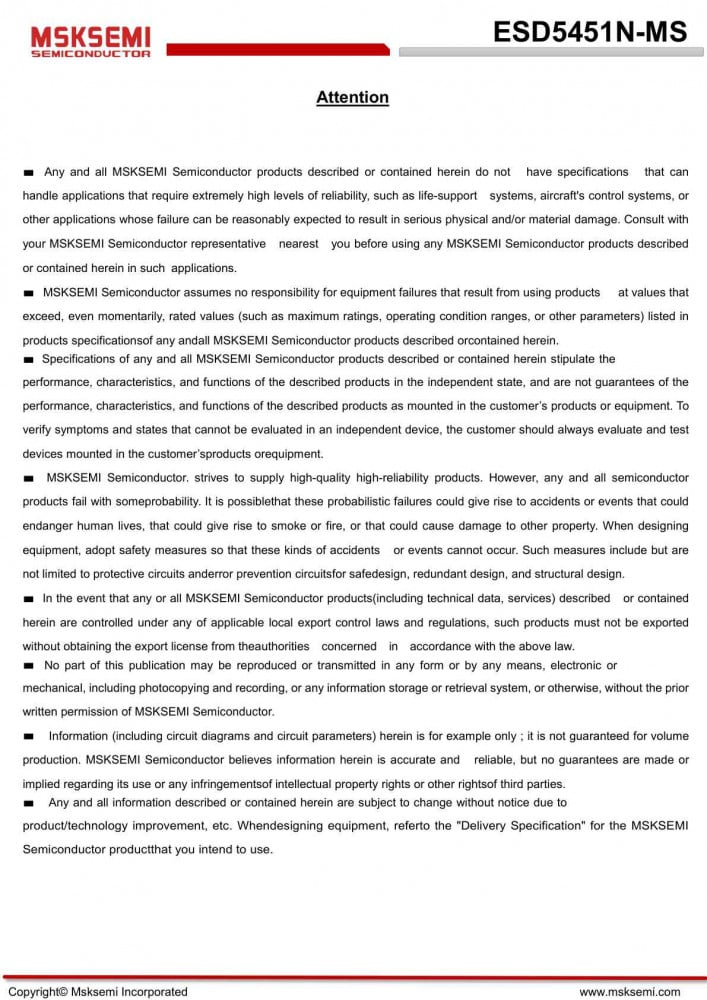 ESD5451N-MS datasheet page 6