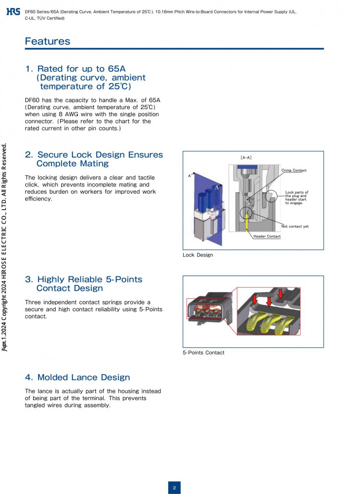 DF60 Series technical document page 2