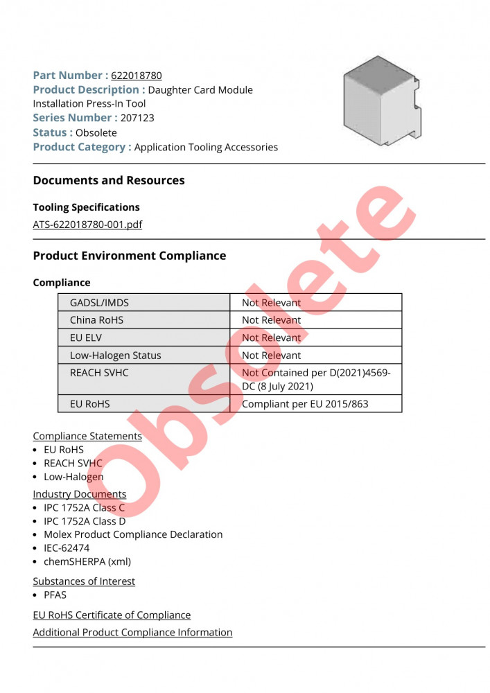 Tooling document image, page 1