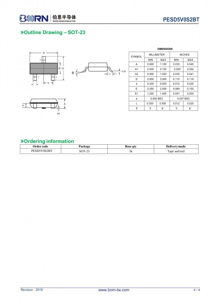 PESD5V0S2BT datasheet page 4