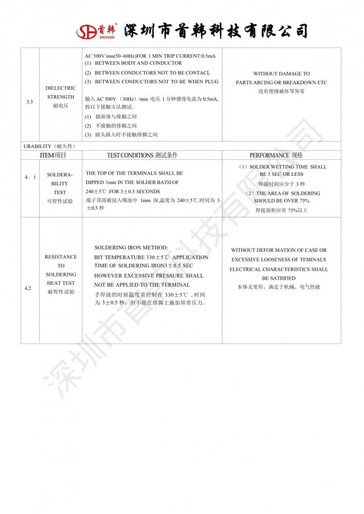 SHOU HAN PJ-211 technical document page 4