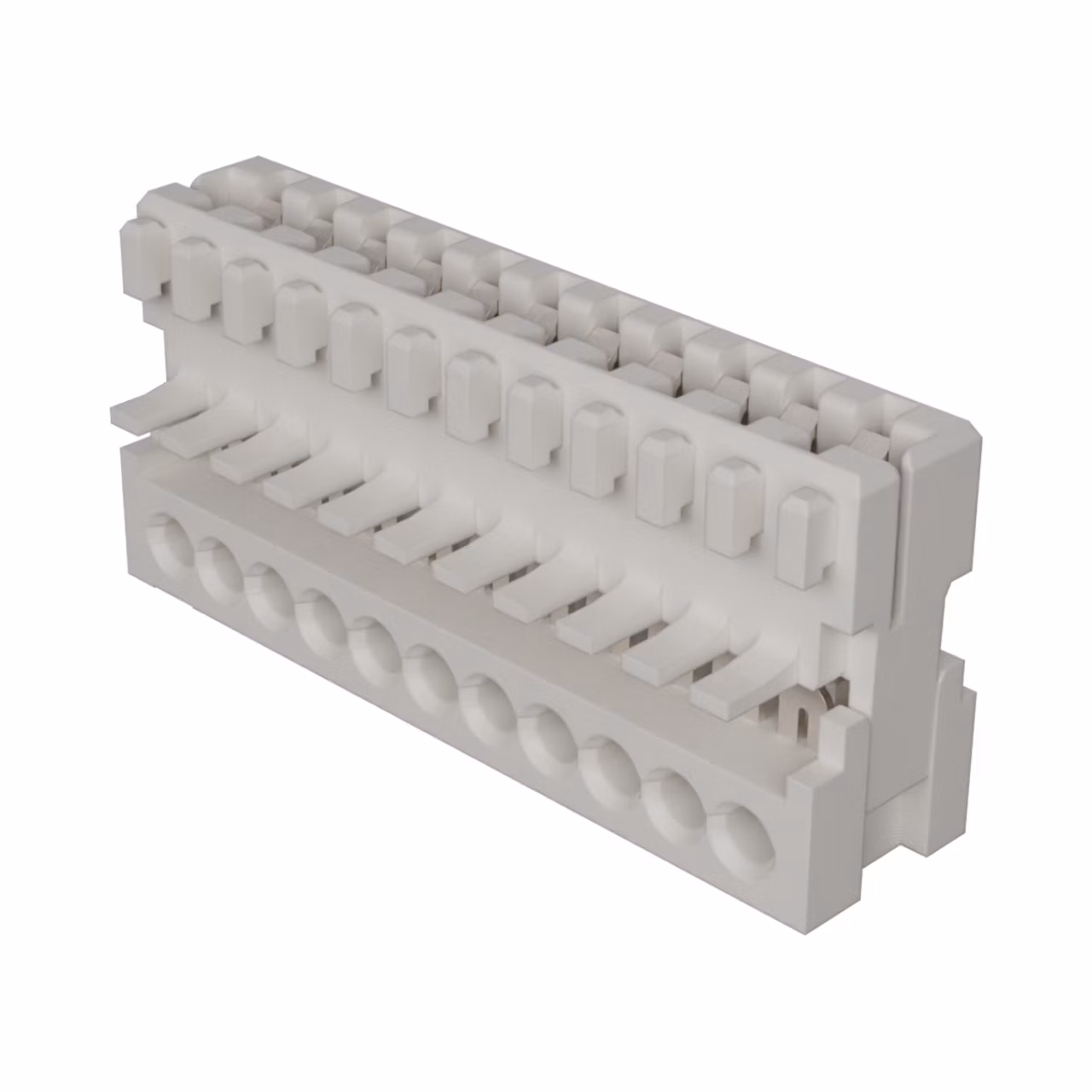 Appli-Mate RAST 2.5 IDT Housing, 2.50mm Pitch, Female, 11 Circuits, Beaded Terminal, All Position Keys, Slotted Endwalls for sale
