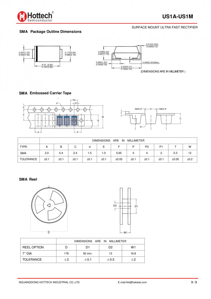 US1M datasheet page 3