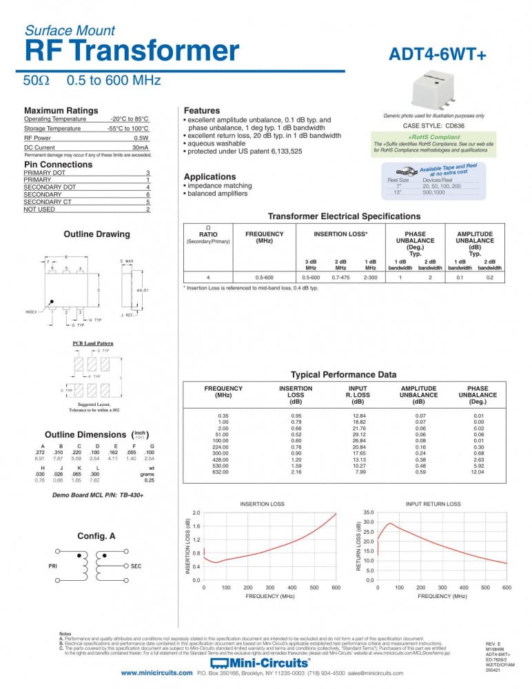 ADT4-6WT+ technical document page