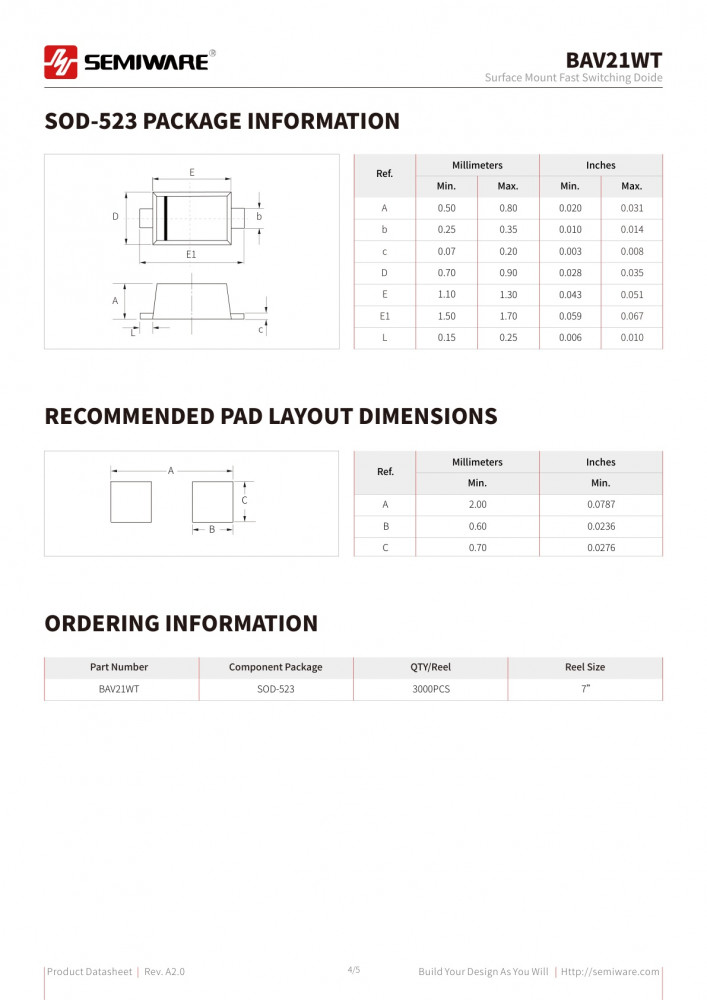BAV21WT datasheet page 4