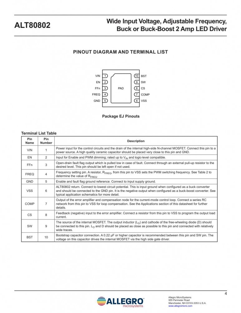 ALT80802 datasheet page 4