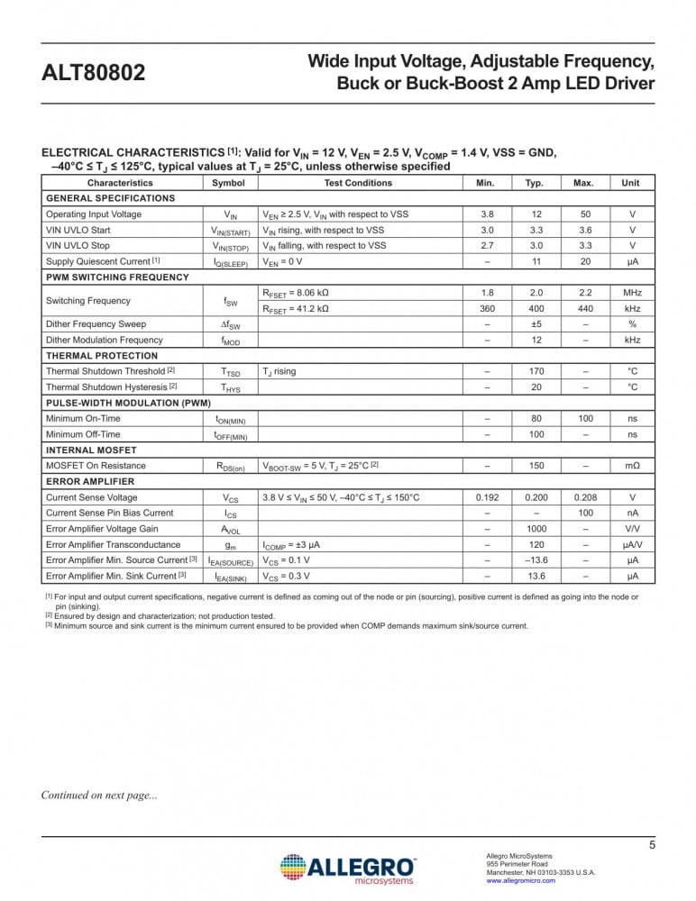 ALT80802 datasheet page 5